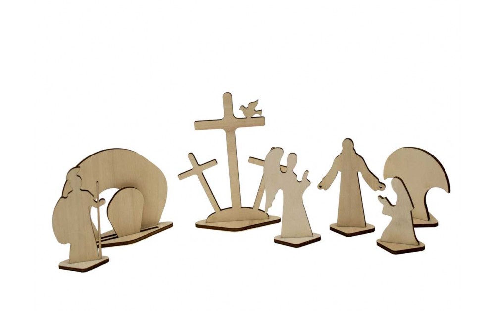 Wooden Easter Nativity Set - Celebrate Easter with Meaning